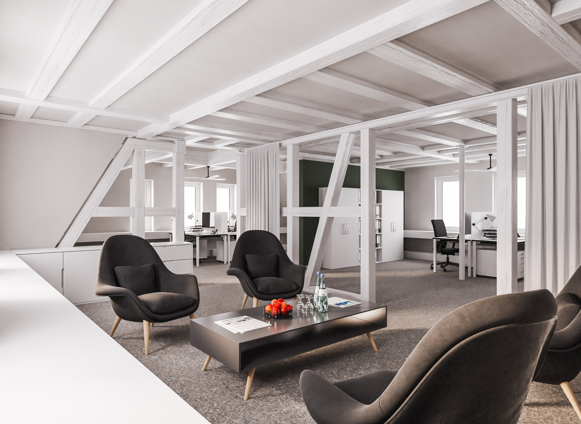 Conversion: shop to editorial office | Transsolar | KlimaEngineering