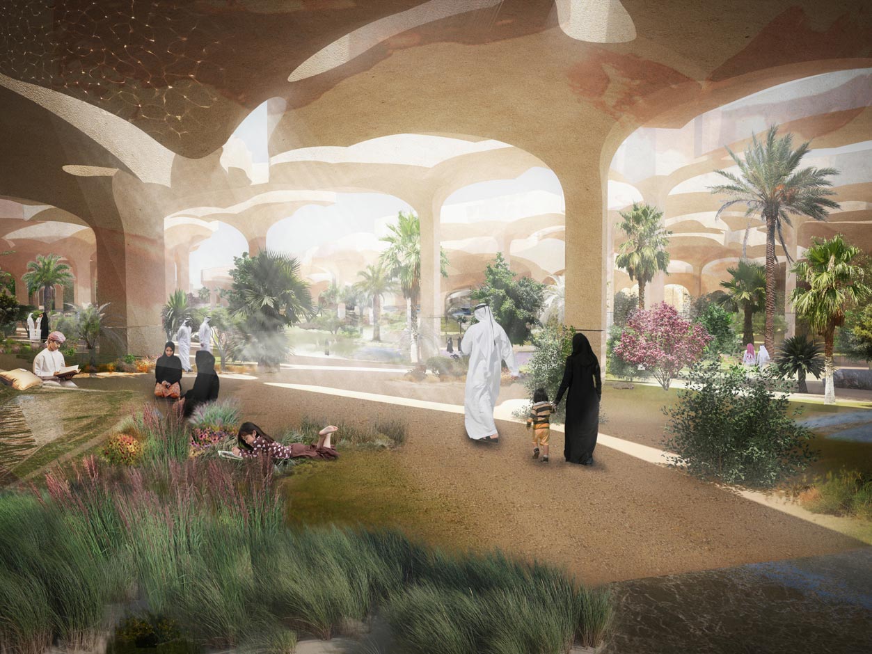 Al Fayah Park in the Desert | Transsolar | KlimaEngineering