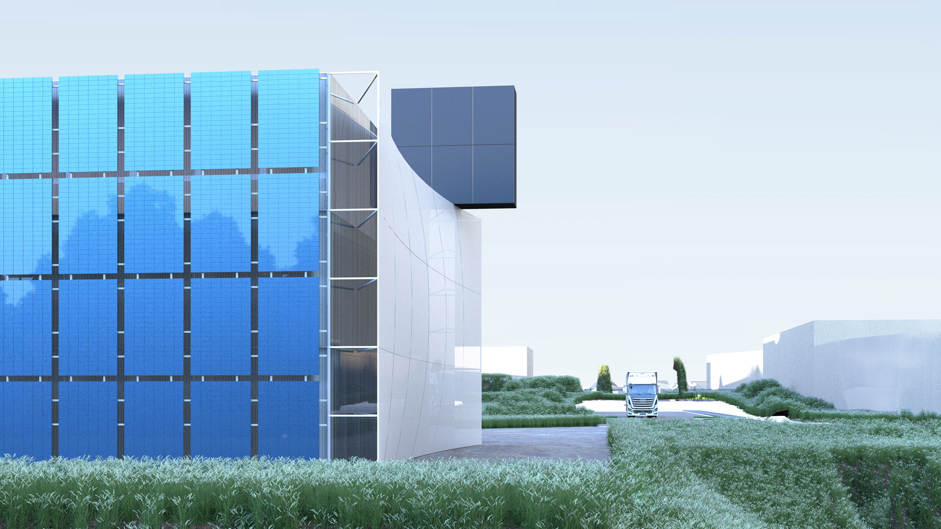 New Construction of Operation- and Office Building | Transsolar | KlimaEngineering