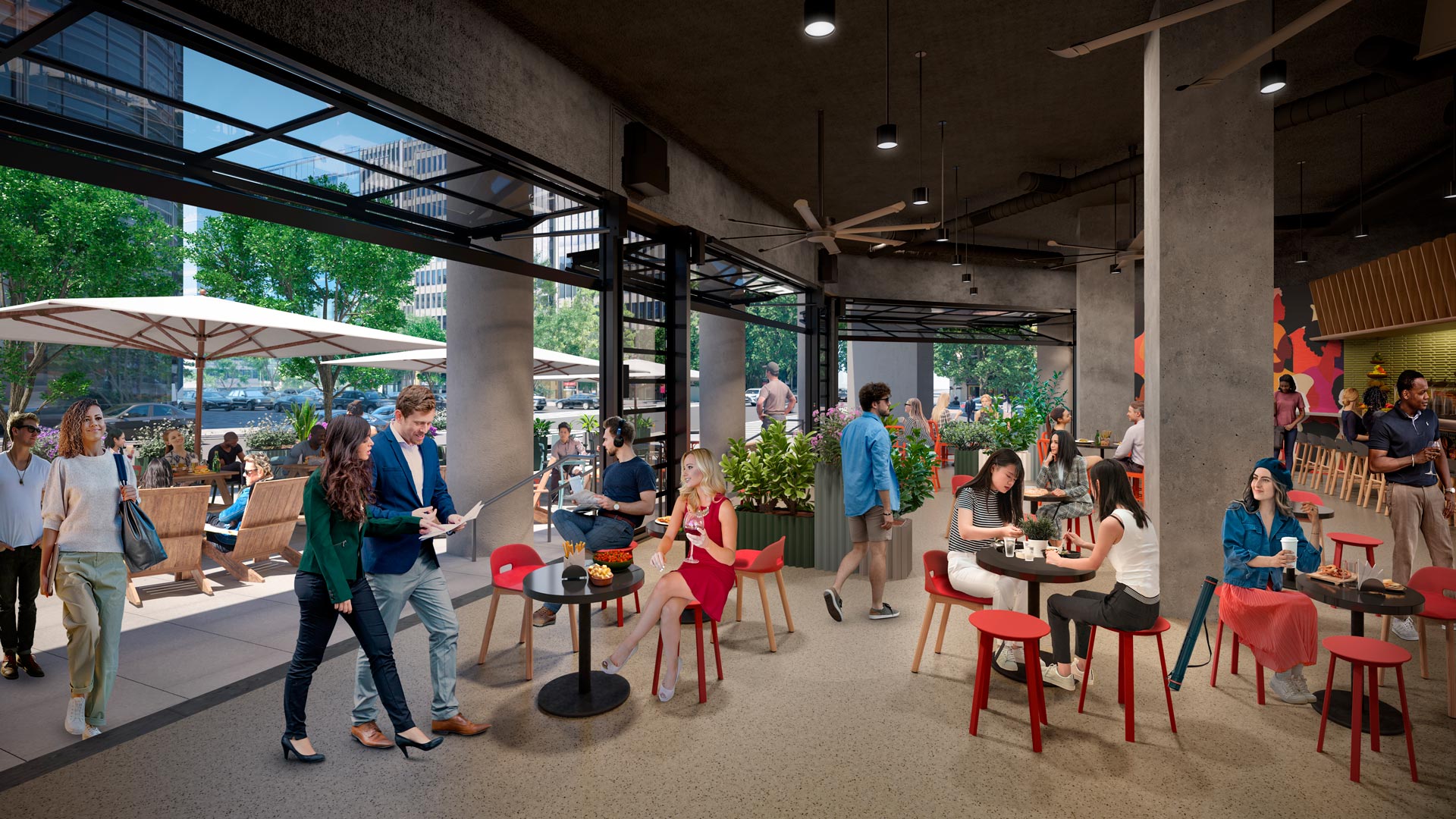 International Square Food Hall | Transsolar | KlimaEngineering