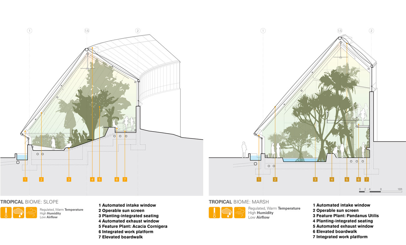 Global Flora Margaret Ferguson Greenhouses | Transsolar | KlimaEngineering